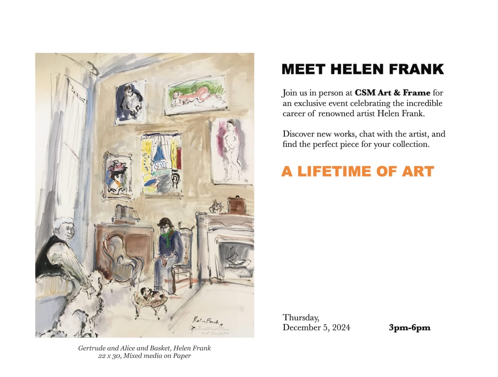 CSM Art & Frame Exhibition: Helen Frank - DesignNJ
